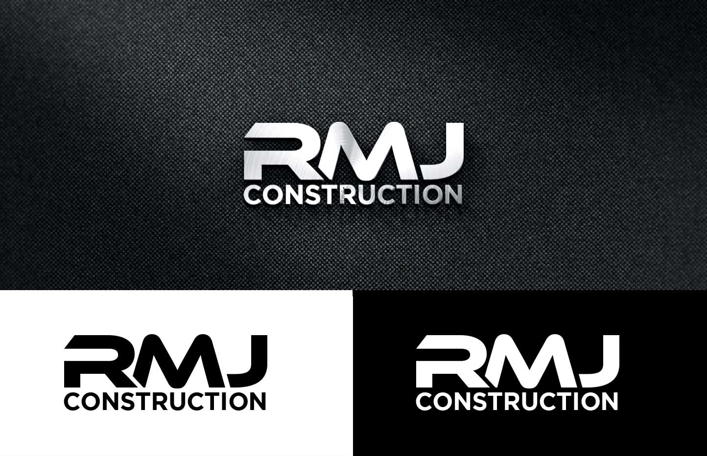 Masculine, Modern Logo Design for RMJ Construction by DubaiArts ...