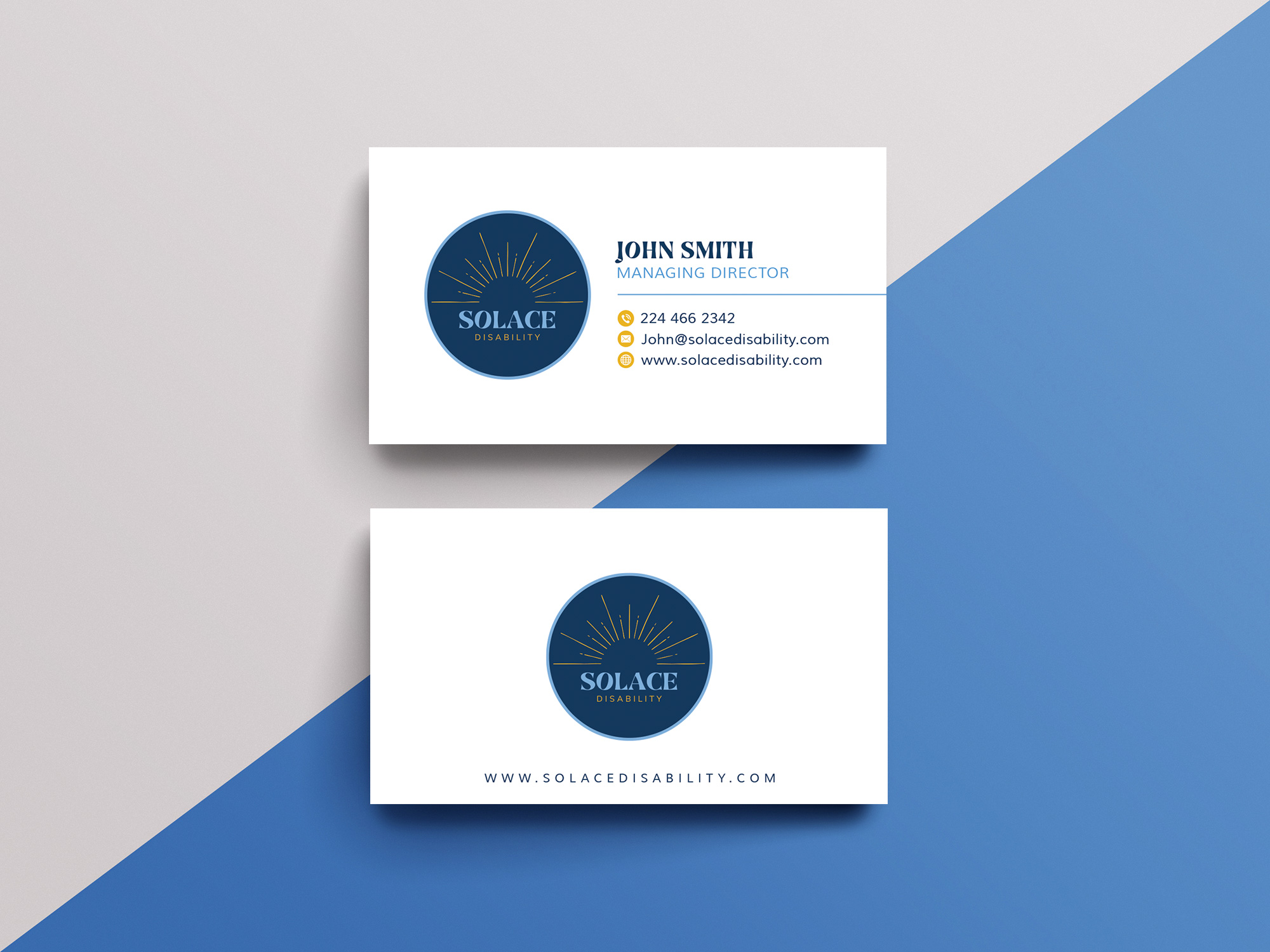 Modern, Upmarket, disability and mental health Business Card Design for ...