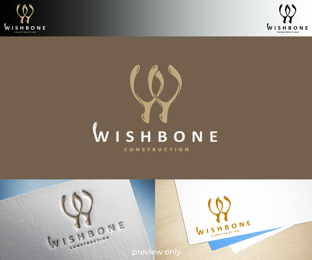 Modern, Professional, Building Logo Design for Wishbone Construction or ...