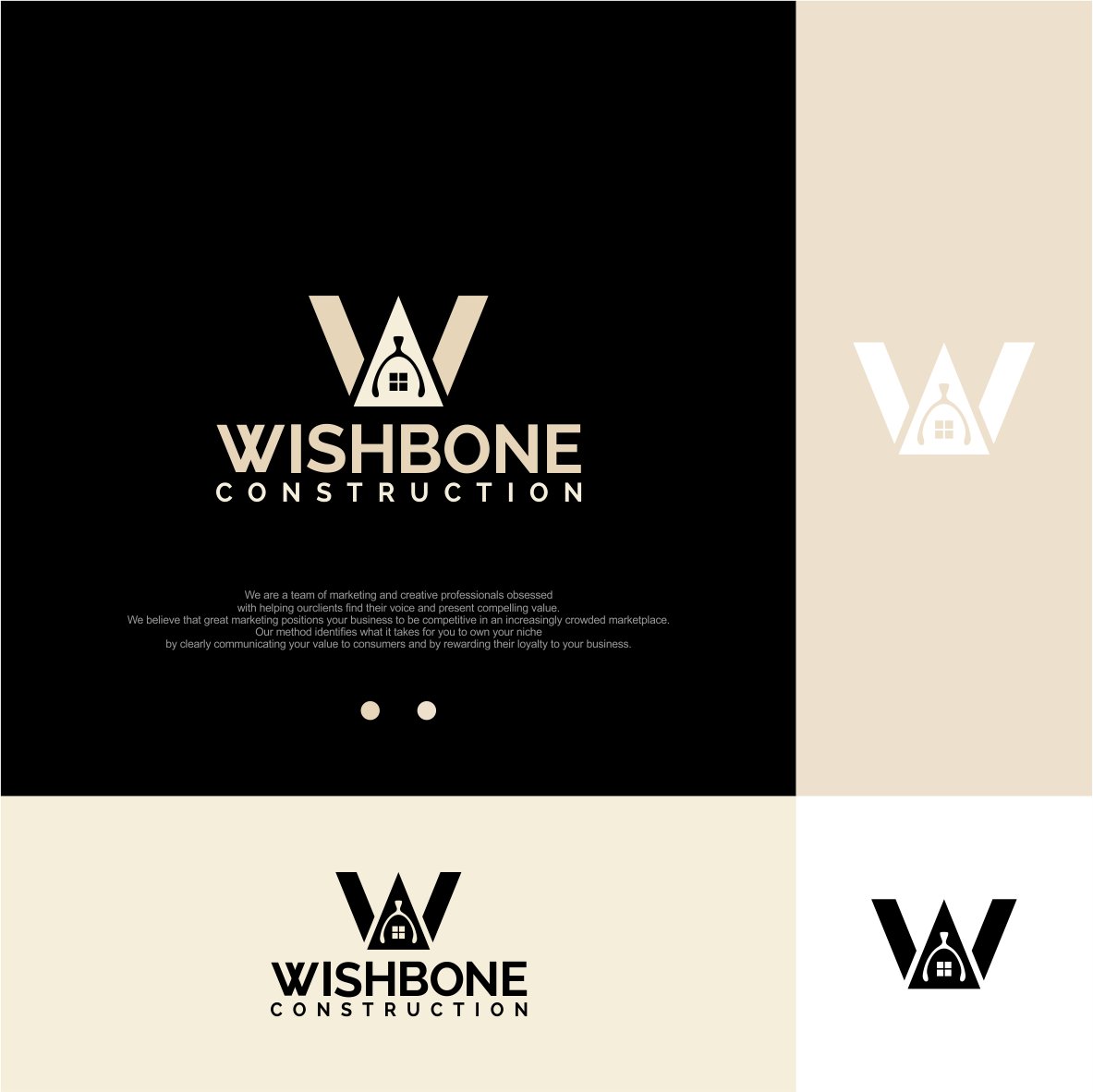 Modern, Professional, Building Logo Design for Wishbone Construction or ...