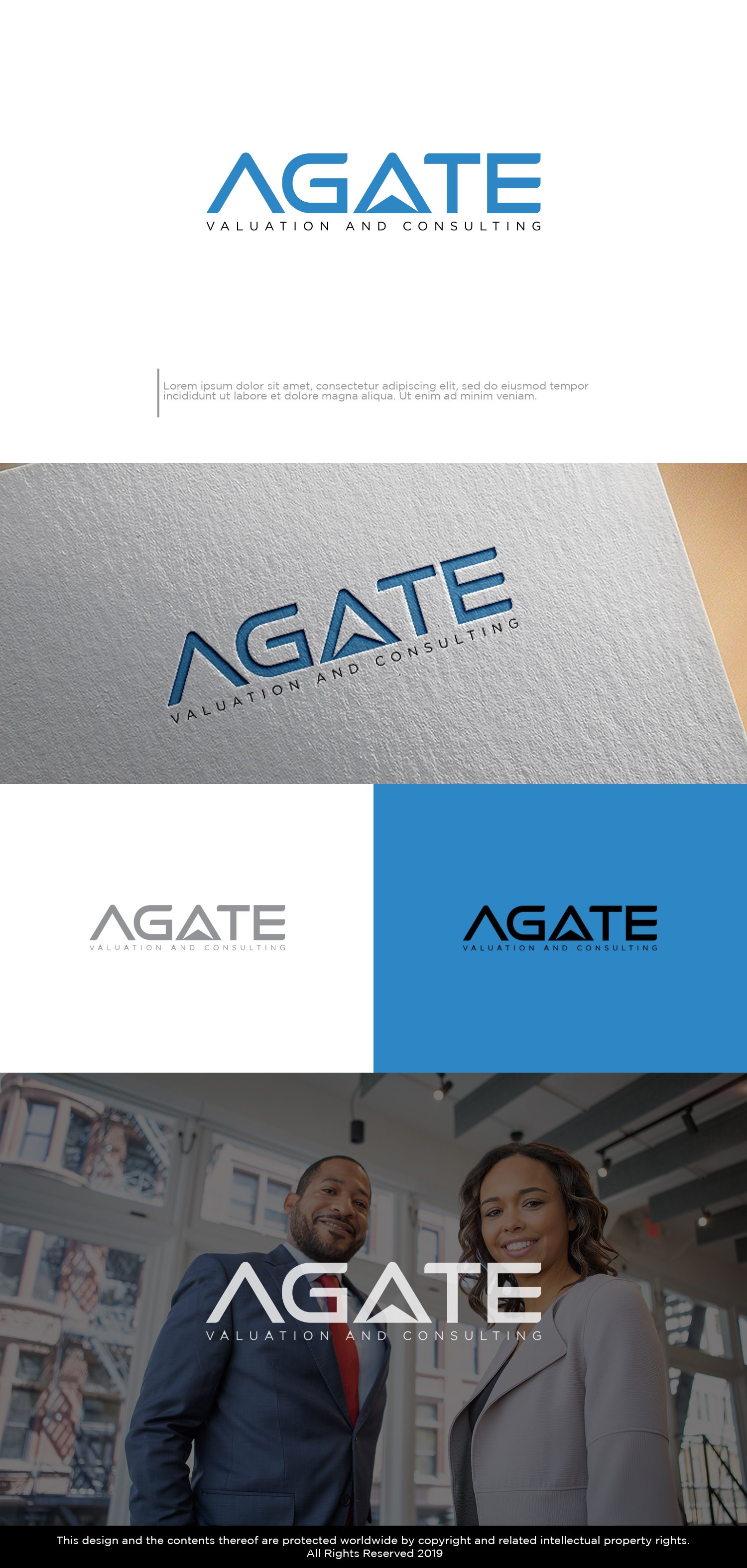 Logo Design for Agate or Agate VC or Agate Valuation and Consulting by Kim Ji | Design #29300919