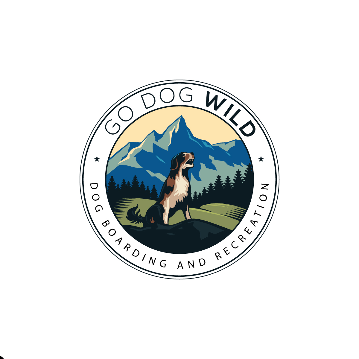 Bold, Personable Logo Design for "Go Dog Wild" (and smaller: "Dog ...