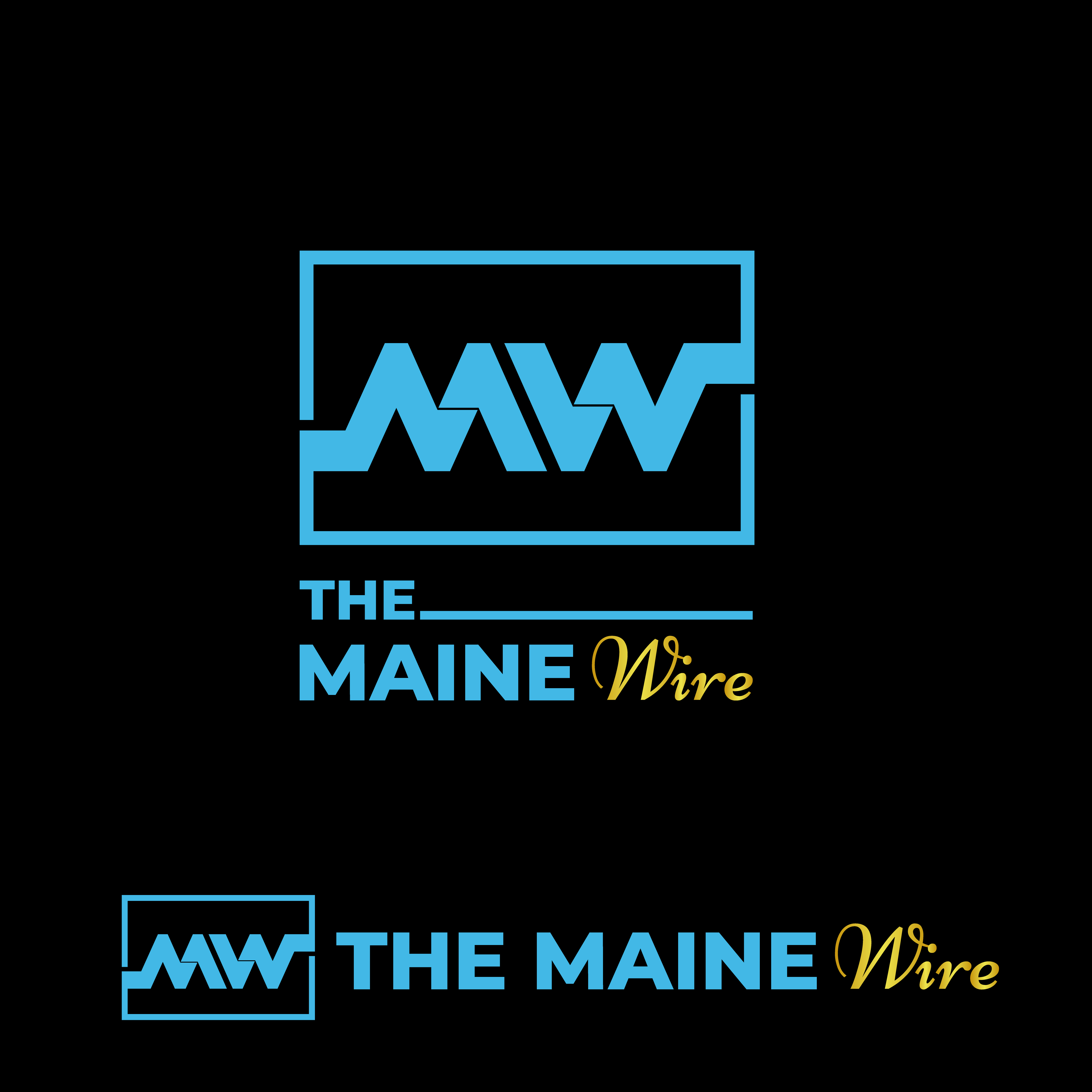 Modern, Masculine, News Media Logo Design for The Maine Wire by mehir 3 | Design #29306727