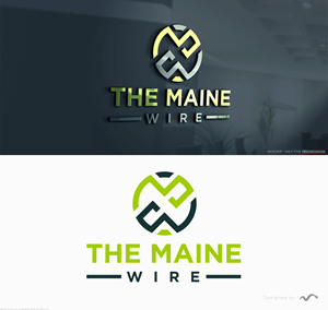News Media Rebrand - The Maine Wire (TheMaineWire.com) | 54 Logo Designs for The Maine Wire