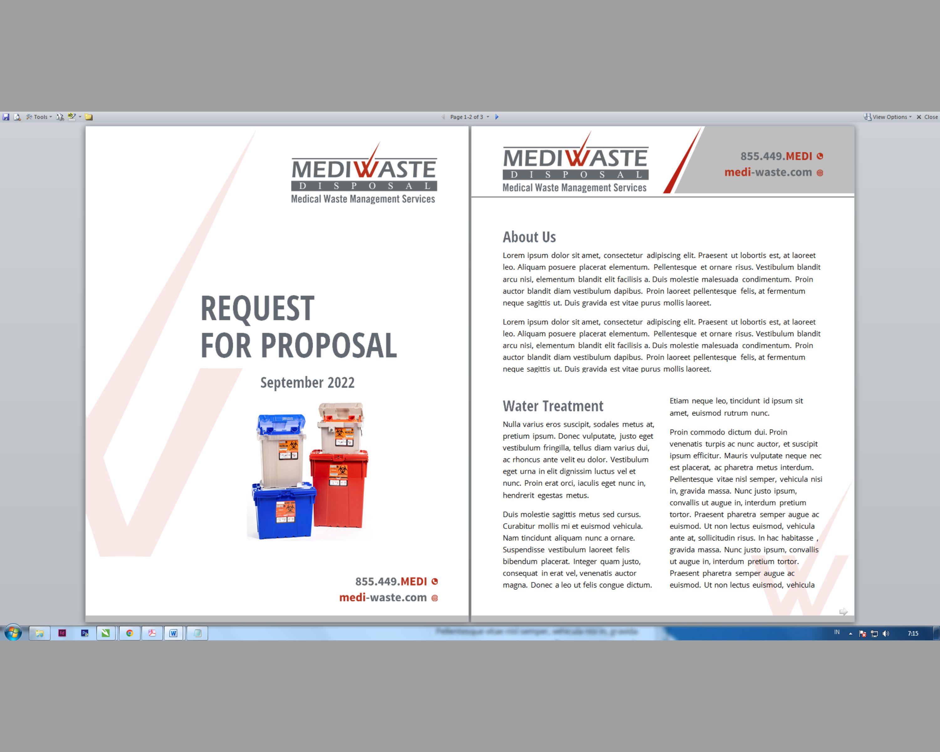 Word Template Design for MediWaste Disposal, LLC by nng | Design #29302530