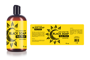 Black Soap Label. | 14 Label Designs for a business in United States