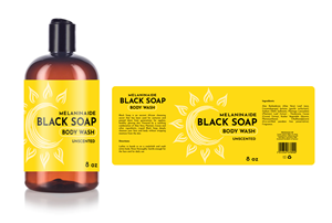 Black Soap Label. | 13 Label Designs for a business in United States