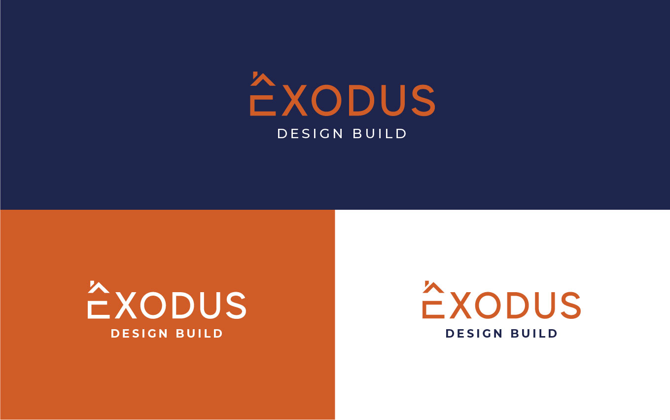 Logo Design for Exodus Design Build by Birdcage | Design #29311693