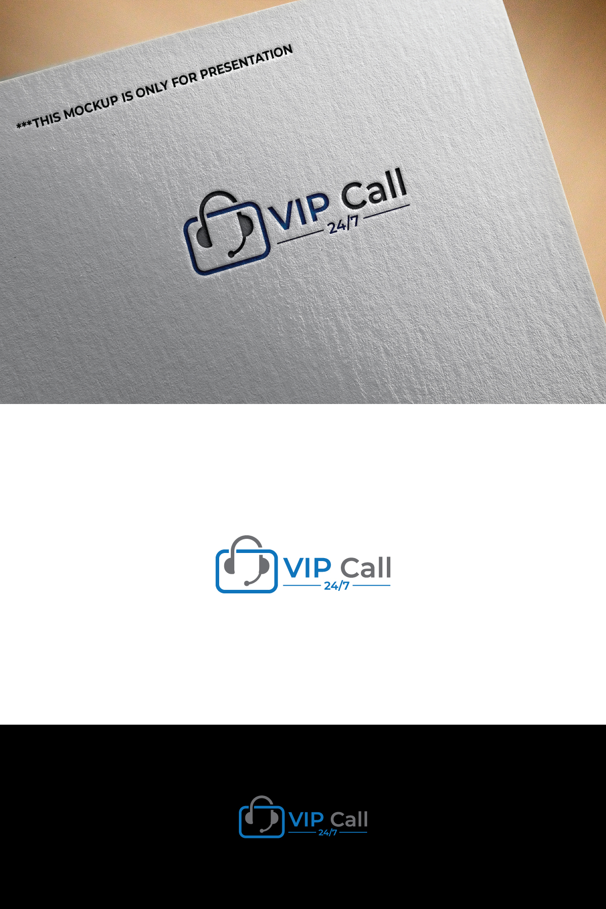 Logo Design for VIP Call 24/7 by nicia cita | Design #29324712