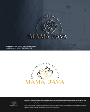Coffee Brand Logo -Fun yet classic- | 51 Logo Designs for Mama Java
