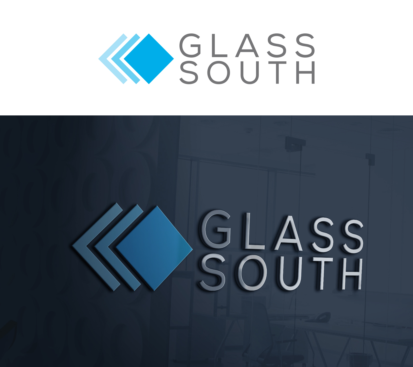 Feminine, Bold, Construction Logo Design for Glass South by Ura Designs ...