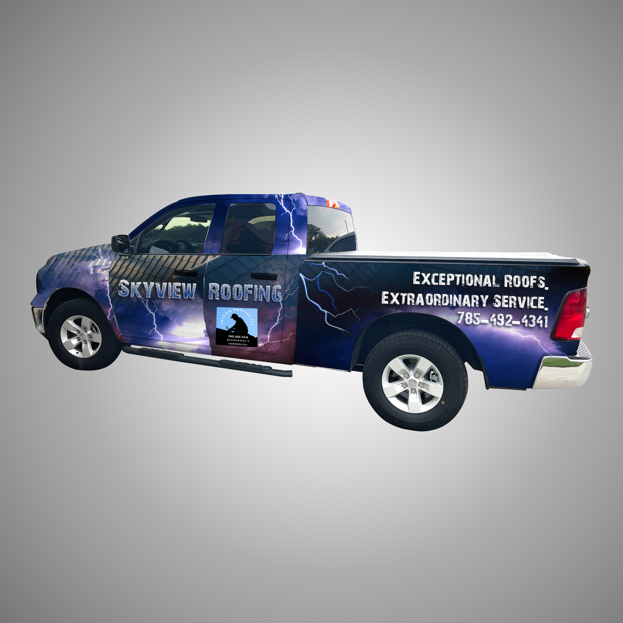 Elegant, Playful, Roofing Contractor Car Wrap Design for a Company by ...