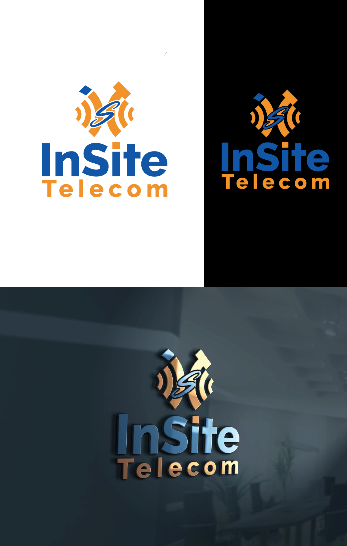 Bold, Modern, Telecom Logo Design for InSite Telecom by Stencil art ...