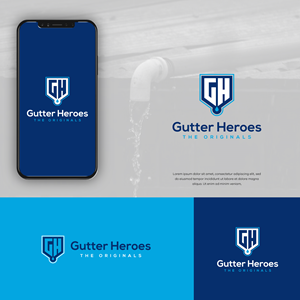 Gutter Heroes Branding | 74 Logo Designs for Gutter Heroes… The Originals