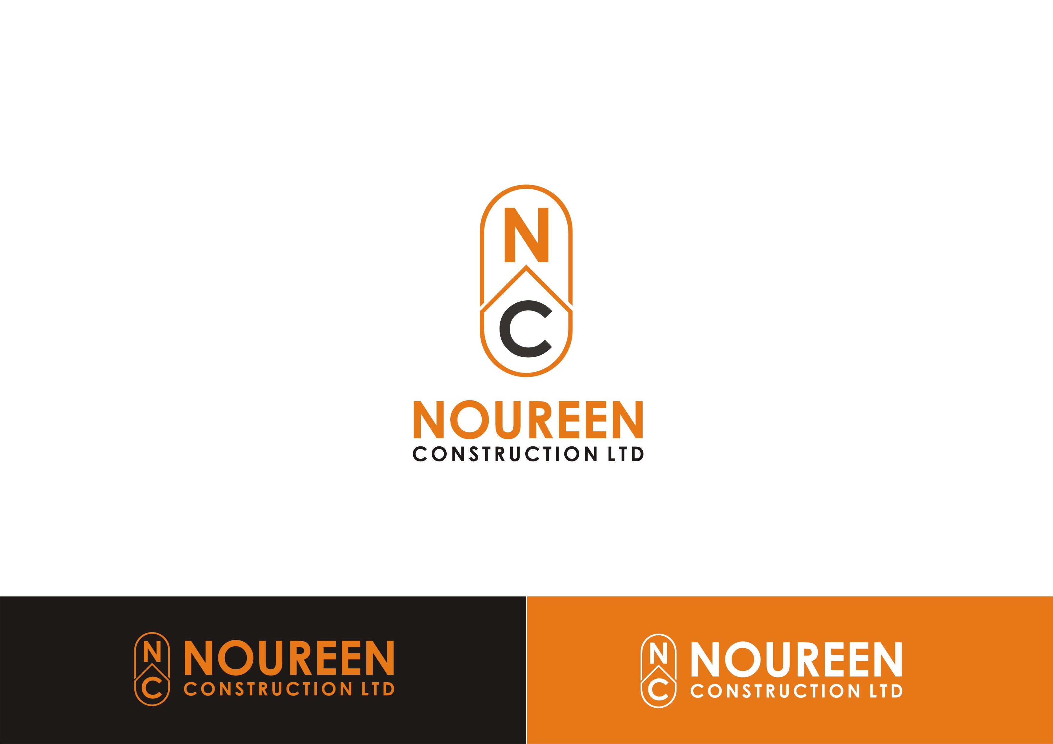 Logo Design for Noureen construction ltd by rgrider | Design #29353648