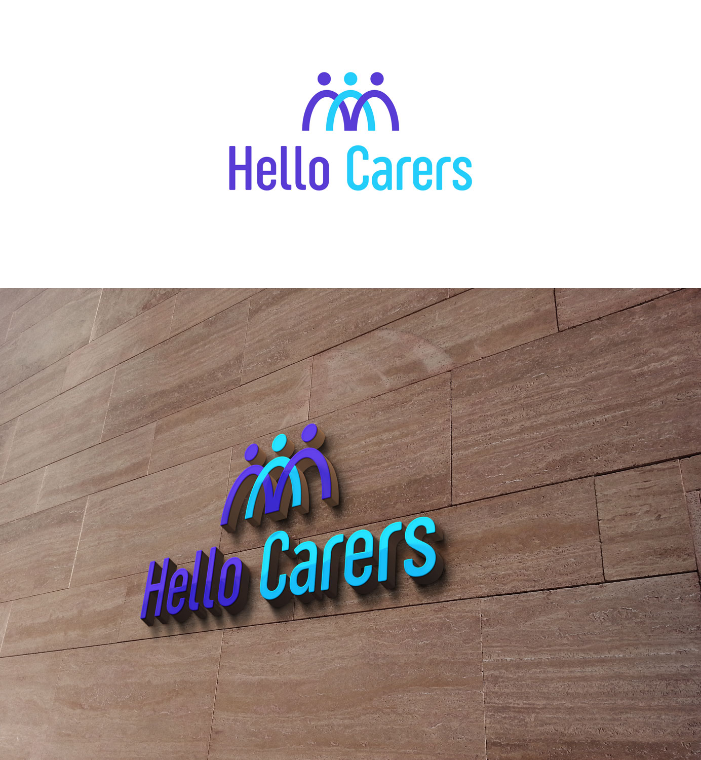Colorful, Bold, Recruitment in care industry Logo Design for Hello ...