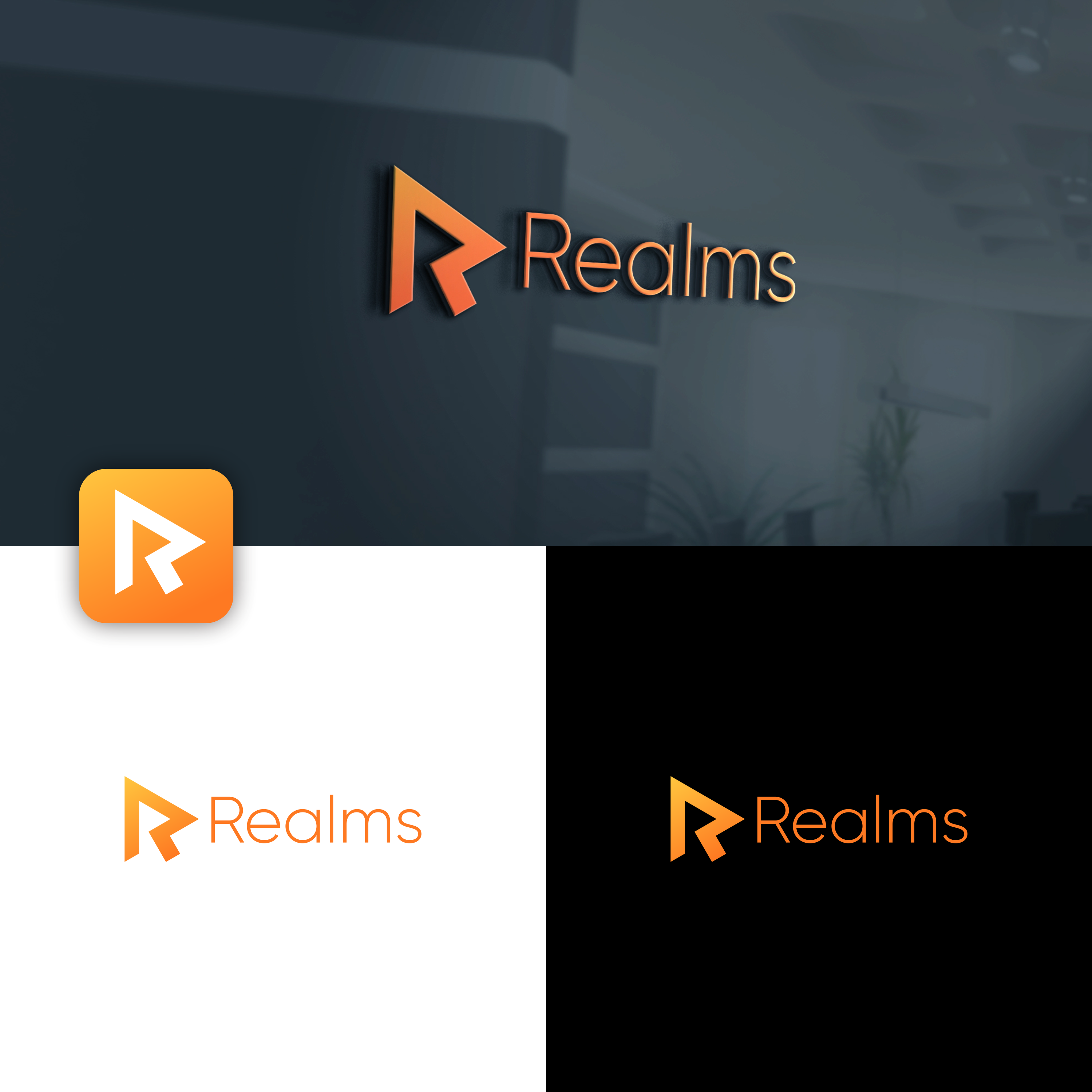 Logo Design for "Realms" or just "R" surprise me by ZiangArt_Studio ...