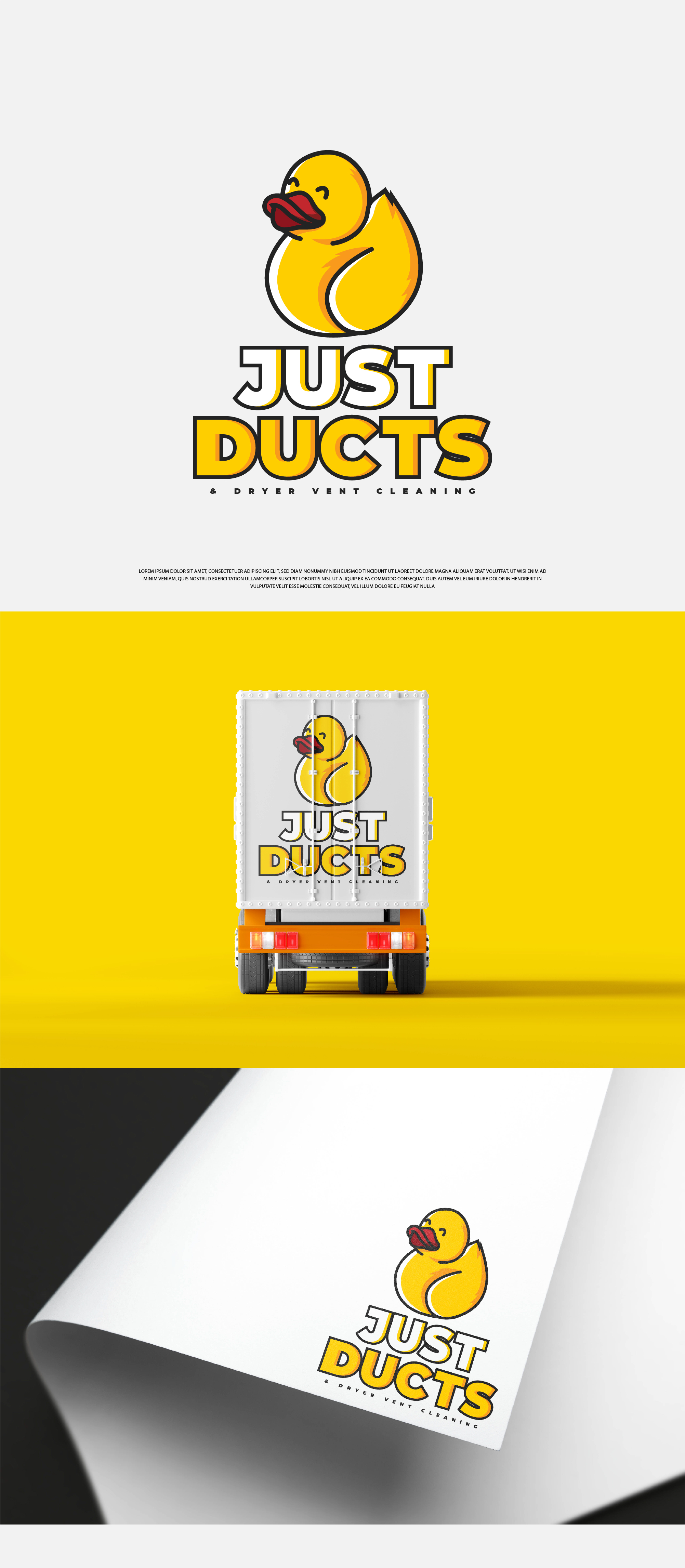 Bold, Playful, Air Duct Cleaning Logo Design for JUST DUCTS by Fezy ...