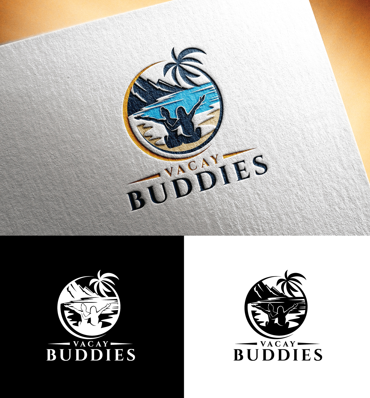 Playful, Personable, Travel Logo Design for Vacay Buddies by step ...