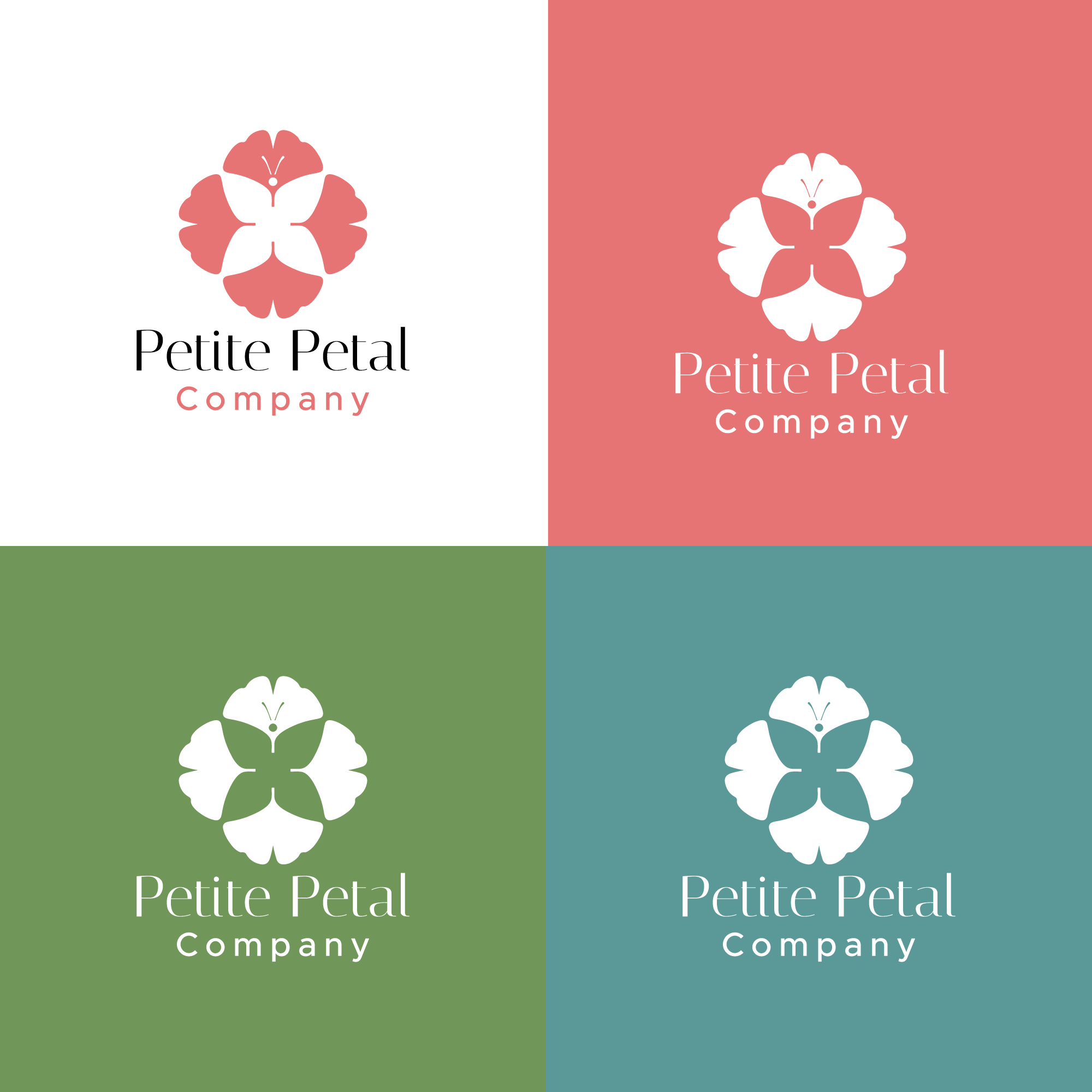 Logo Design for Petite Petal Company by Zak deZign | Design #29397963