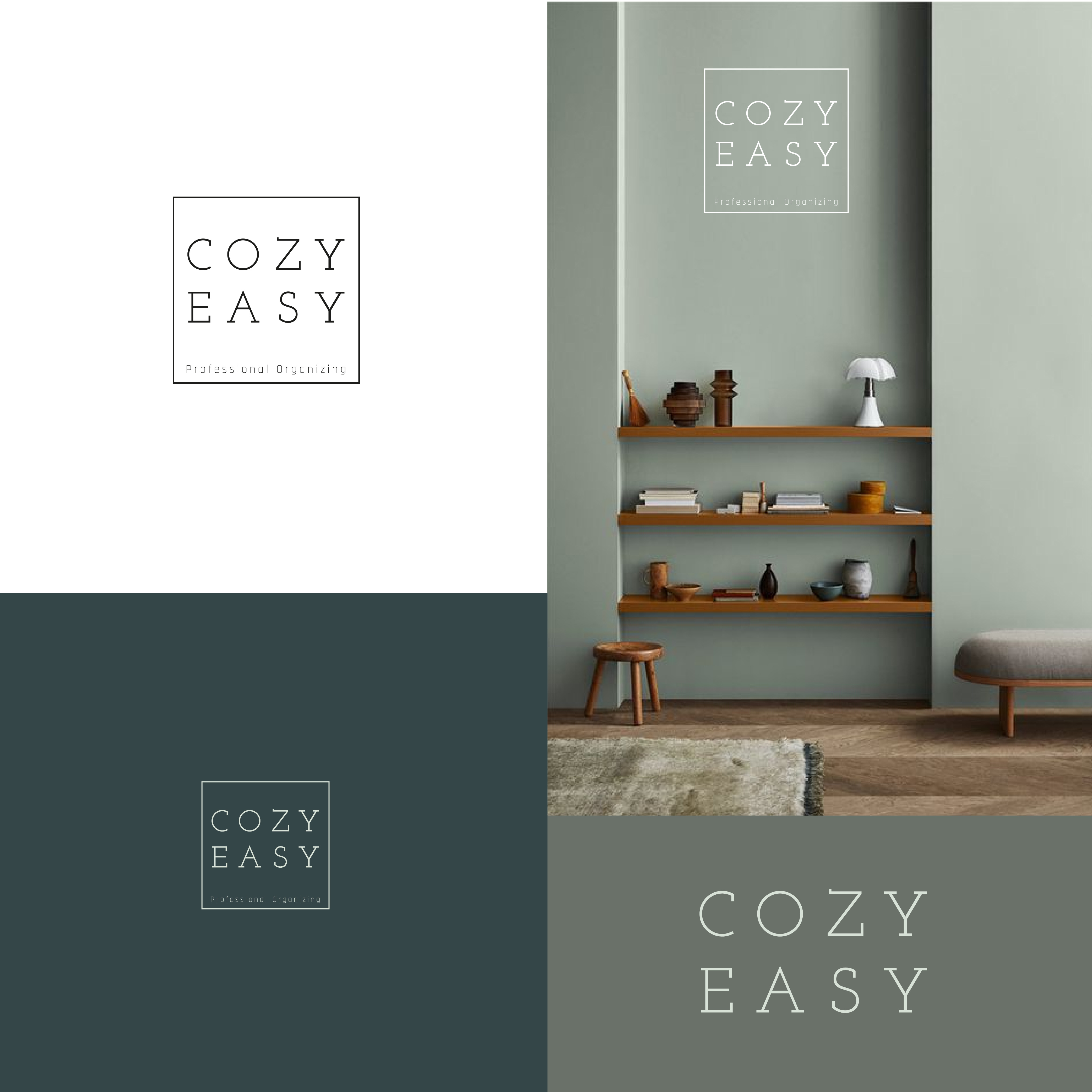 Elegant, Modern Logo Design for Cozy Easy Professional Organizing by ...