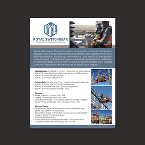 Royal Switchgear - Field Service Brochure | 74 Flyer Designs for a ...