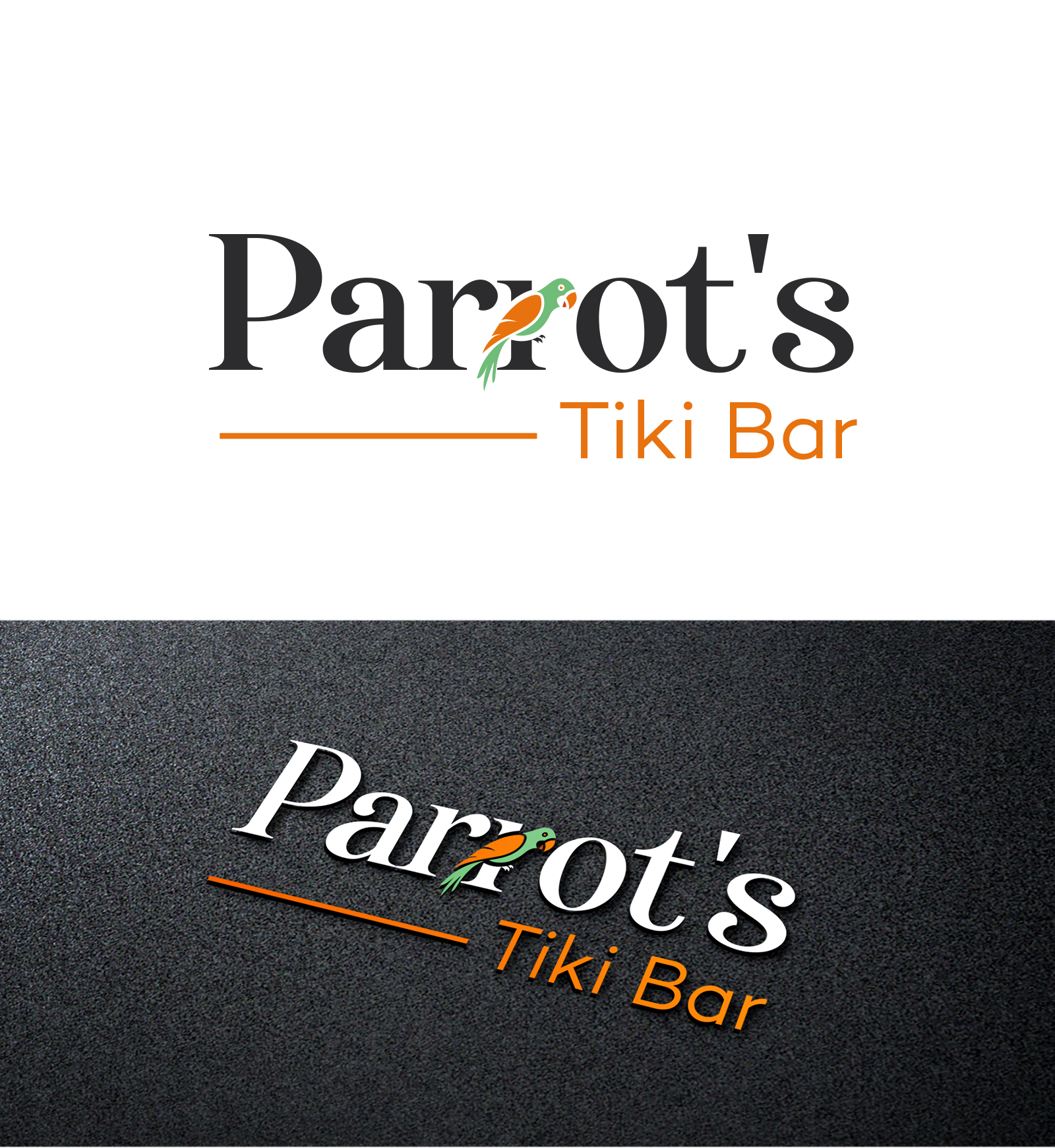 Colorful, Bold, Bar Logo Design for Parrot's Tiki Bar by SHADMIN SHAKIB ...