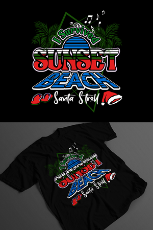 Sunset Beach Annual Santa Stroll | 21 Logo Designs for I Survived ...