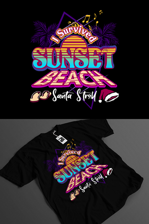 Sunset Beach Annual Santa Stroll | 21 Logo Designs for I Survived ...
