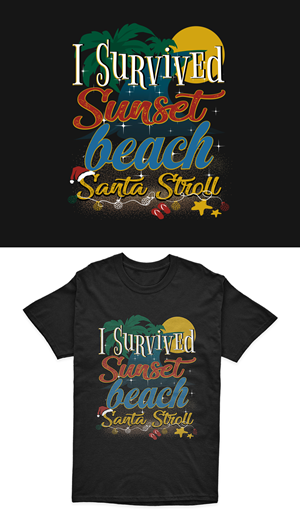 Sunset Beach Annual Santa Stroll | 32 Logo Designs for I Survived ...