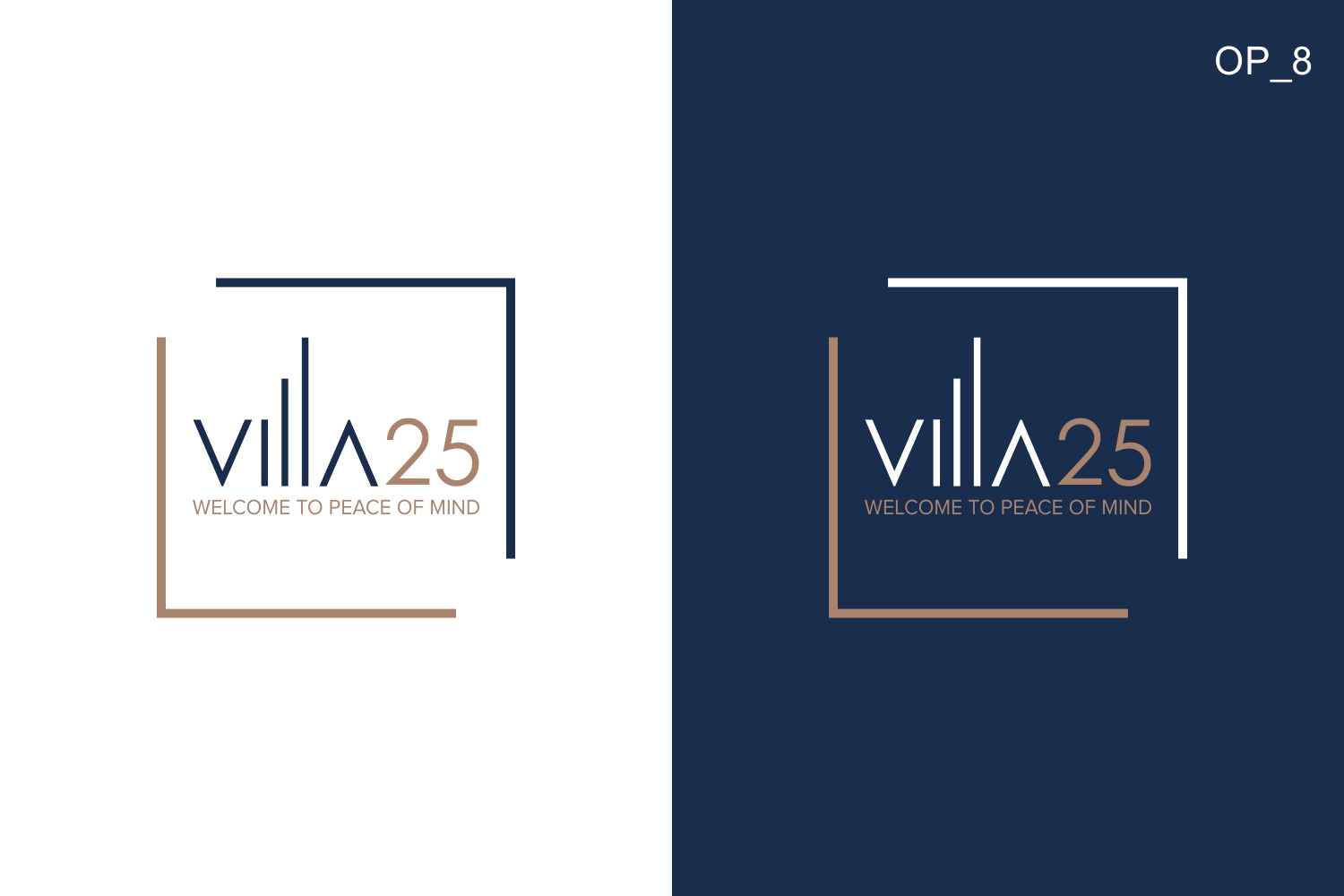 Elegant, Playful Logo Design for Villa 25 and slogan: welcome to peace ...