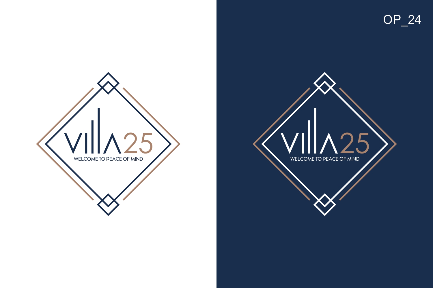 Elegant, Playful Logo Design for Villa 25 and slogan: welcome to peace ...