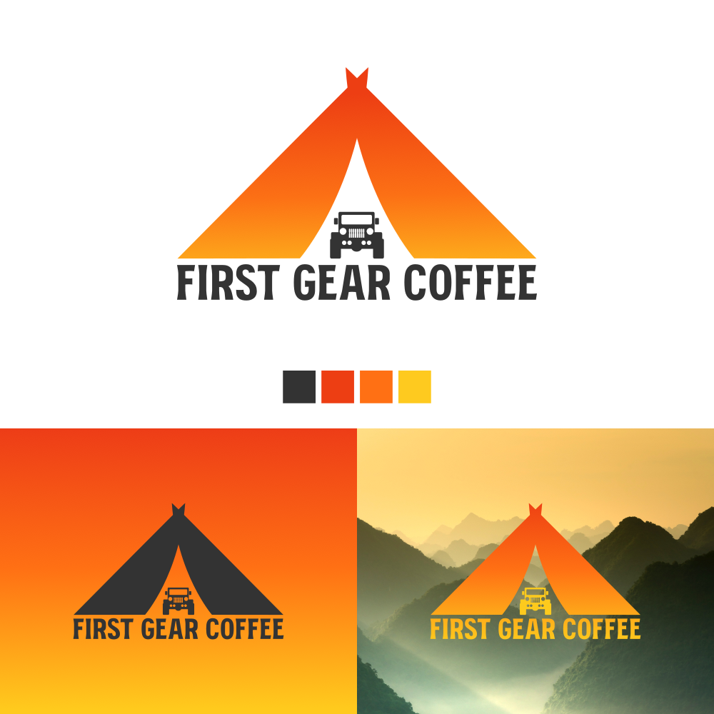 Logo Design for First Gear Coffee by alitjuara | Design #29447087