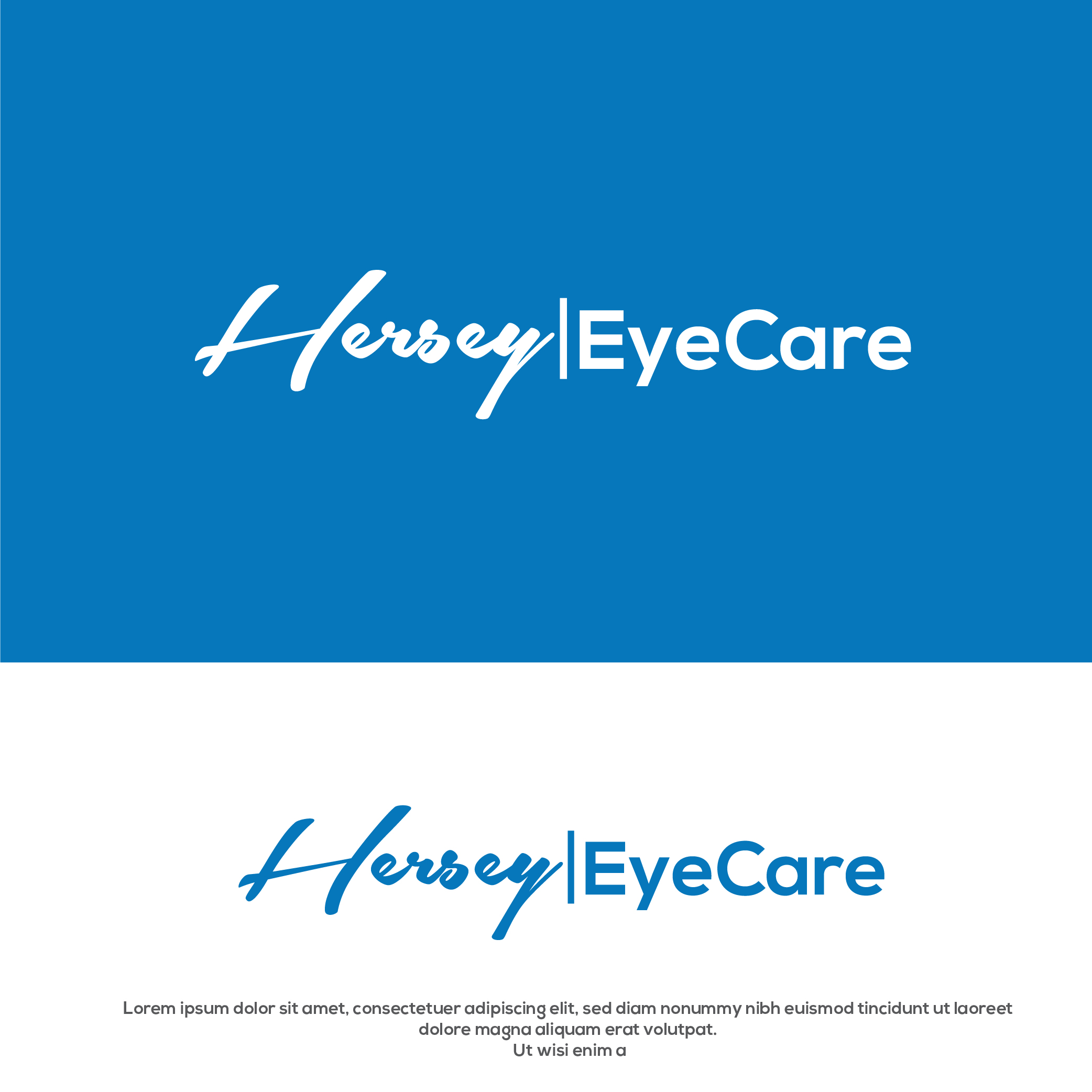 Elegant, Professional, healthcare / Eyecare Logo Design for Hersey EyeCare / Bringing Your World ...