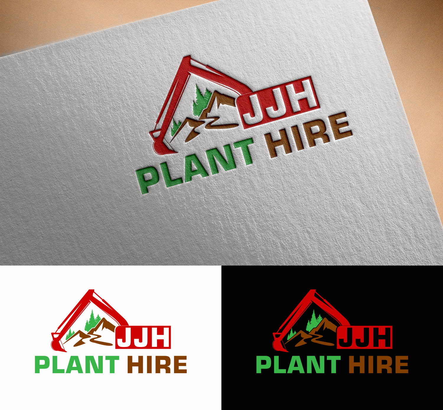 Logo Design for JJH Plant hire by Kreative MMS | Design #29433934
