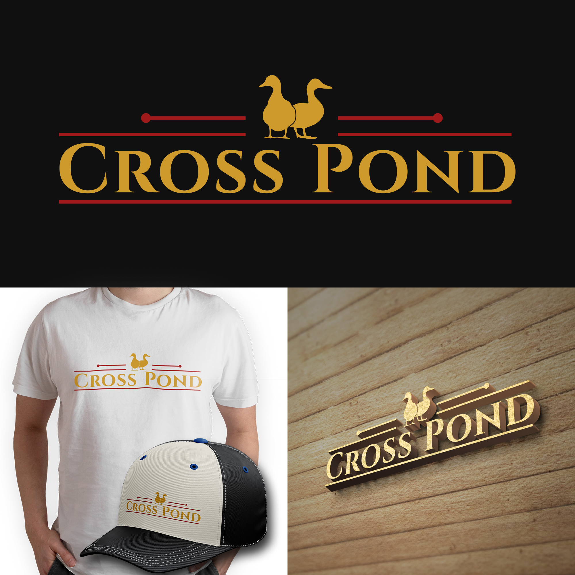 Masculine, Traditional, N/A Logo Design for Cross Pond by MarvinStudio ...