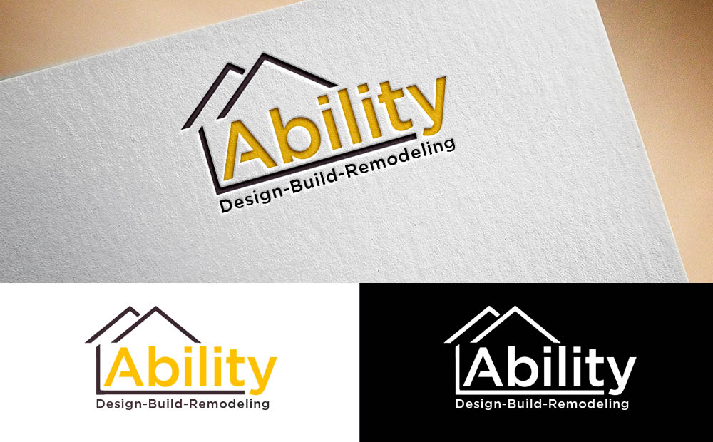 Bold, Serious, Remodeling Logo Design for Ability- Design-Build ...