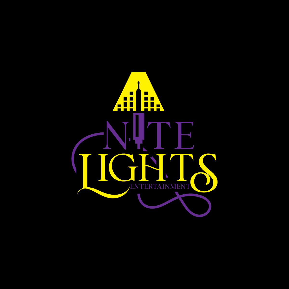 Professional, Modern, Wedding DJ Logo Design for Nite Lights ...