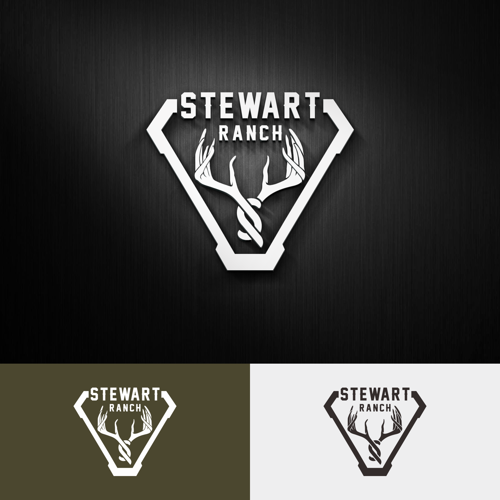 Masculine, Colorful, Deer Ranch, Outdoors Logo Design for Stewart Ranch ...