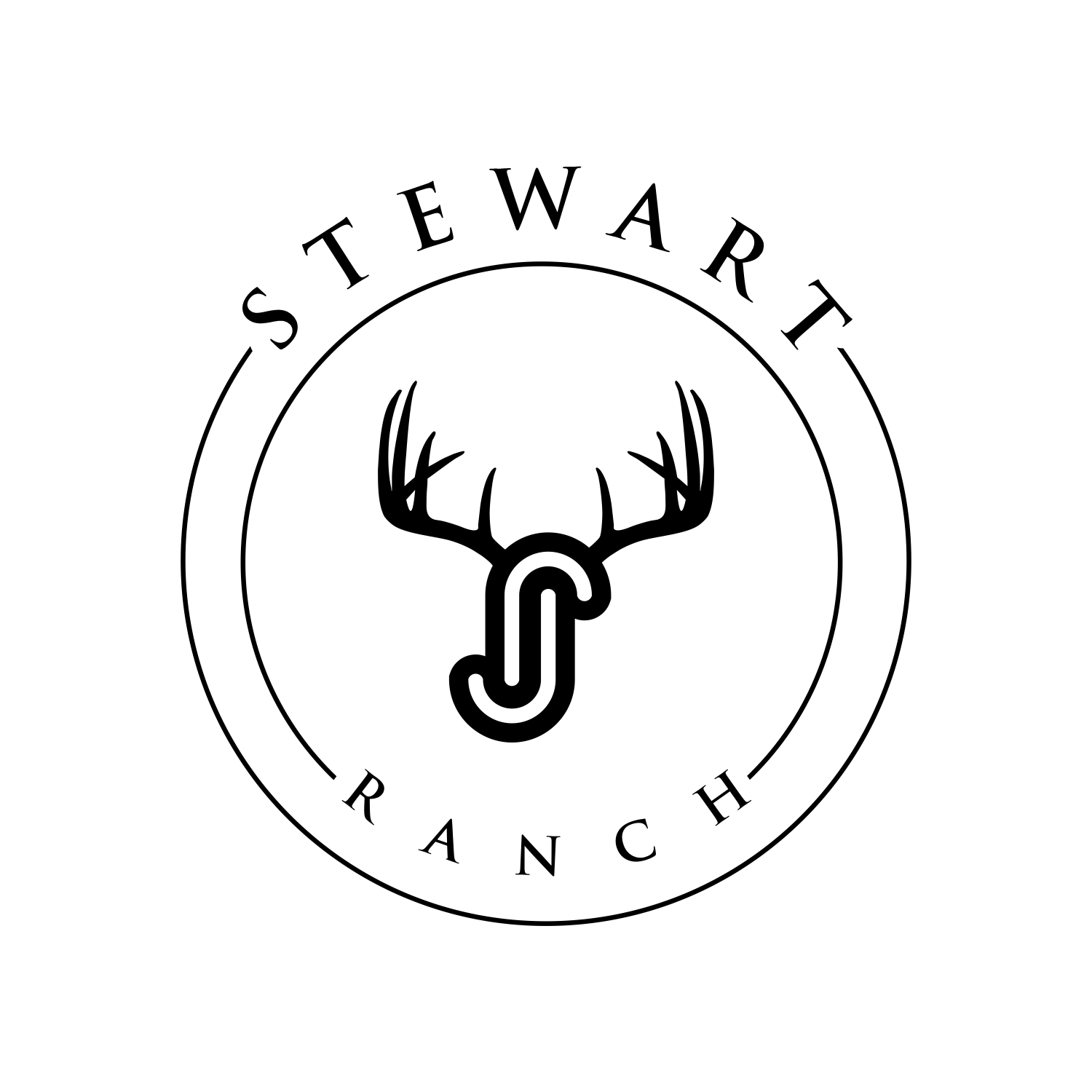 Masculine, Colorful, Deer Ranch, Outdoors Logo Design for Stewart Ranch ...