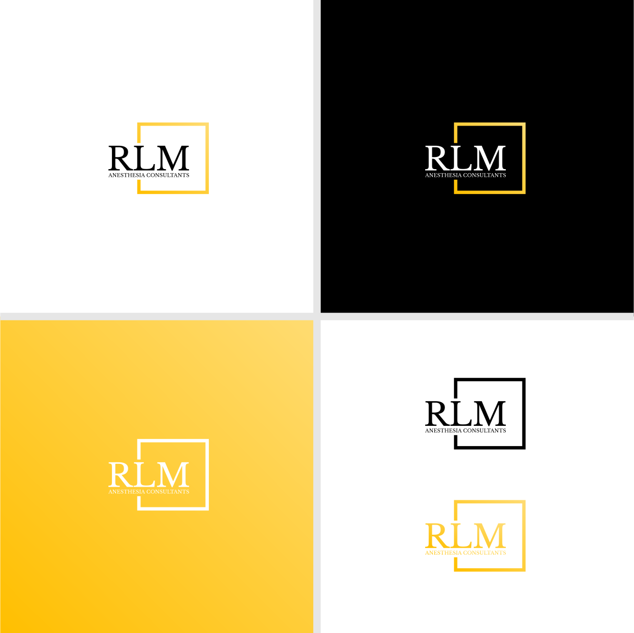 Bold, Serious, Healthcare Logo Design for RLM Anesthesia Consultants by ...