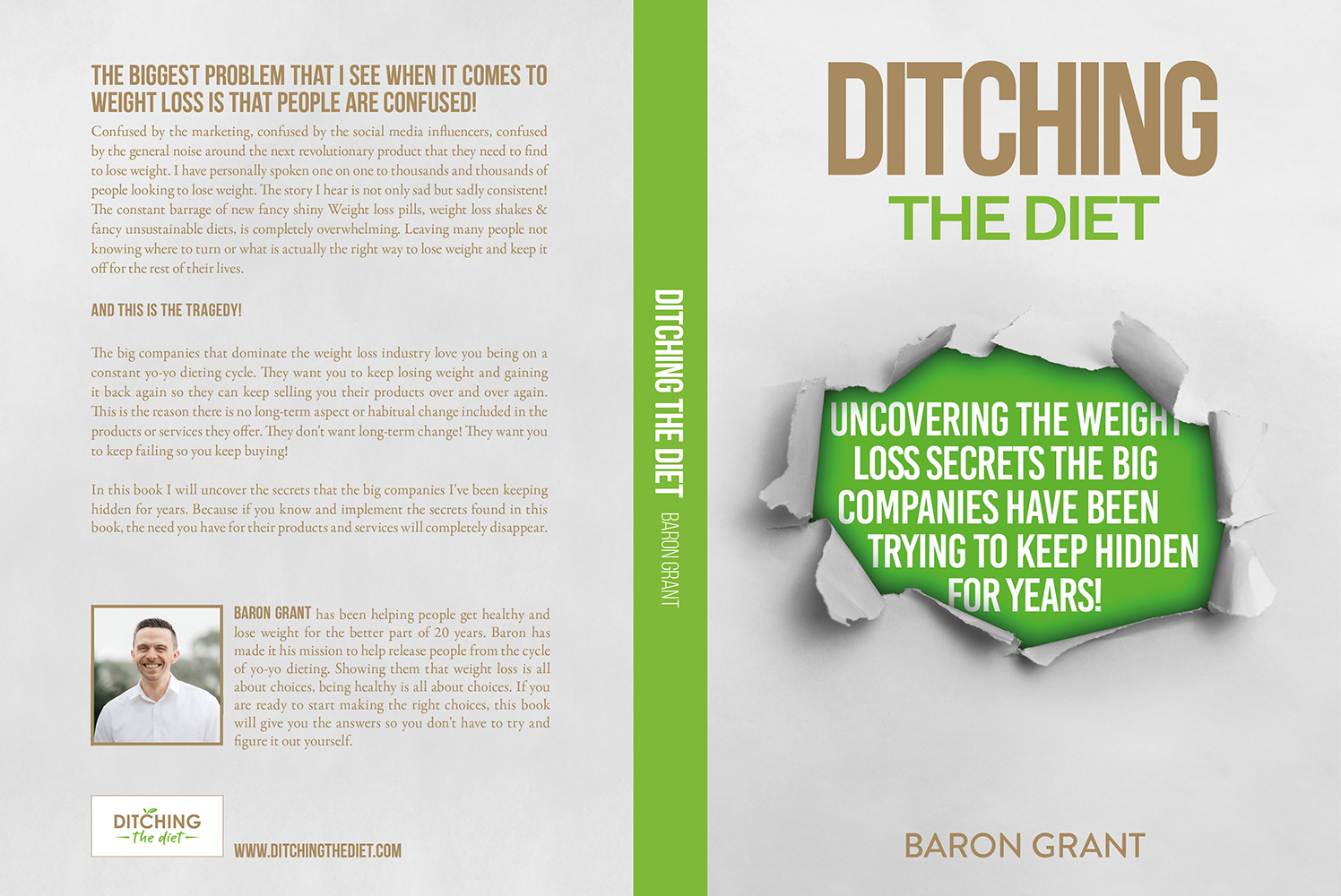 Bold, Serious, Weight Loss Book Cover Design for a Company by Creative ...