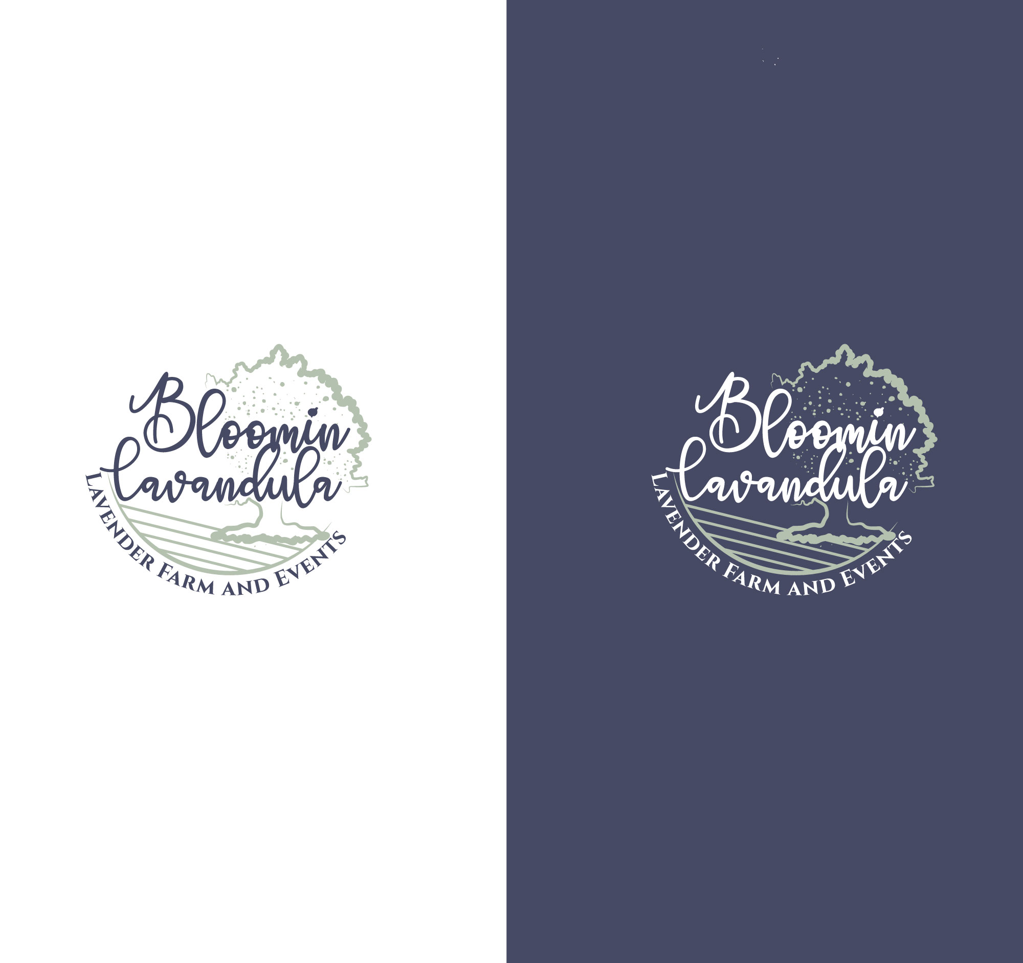 Elegant, Modern, Lavender farming and weddings/events Logo Design for ...