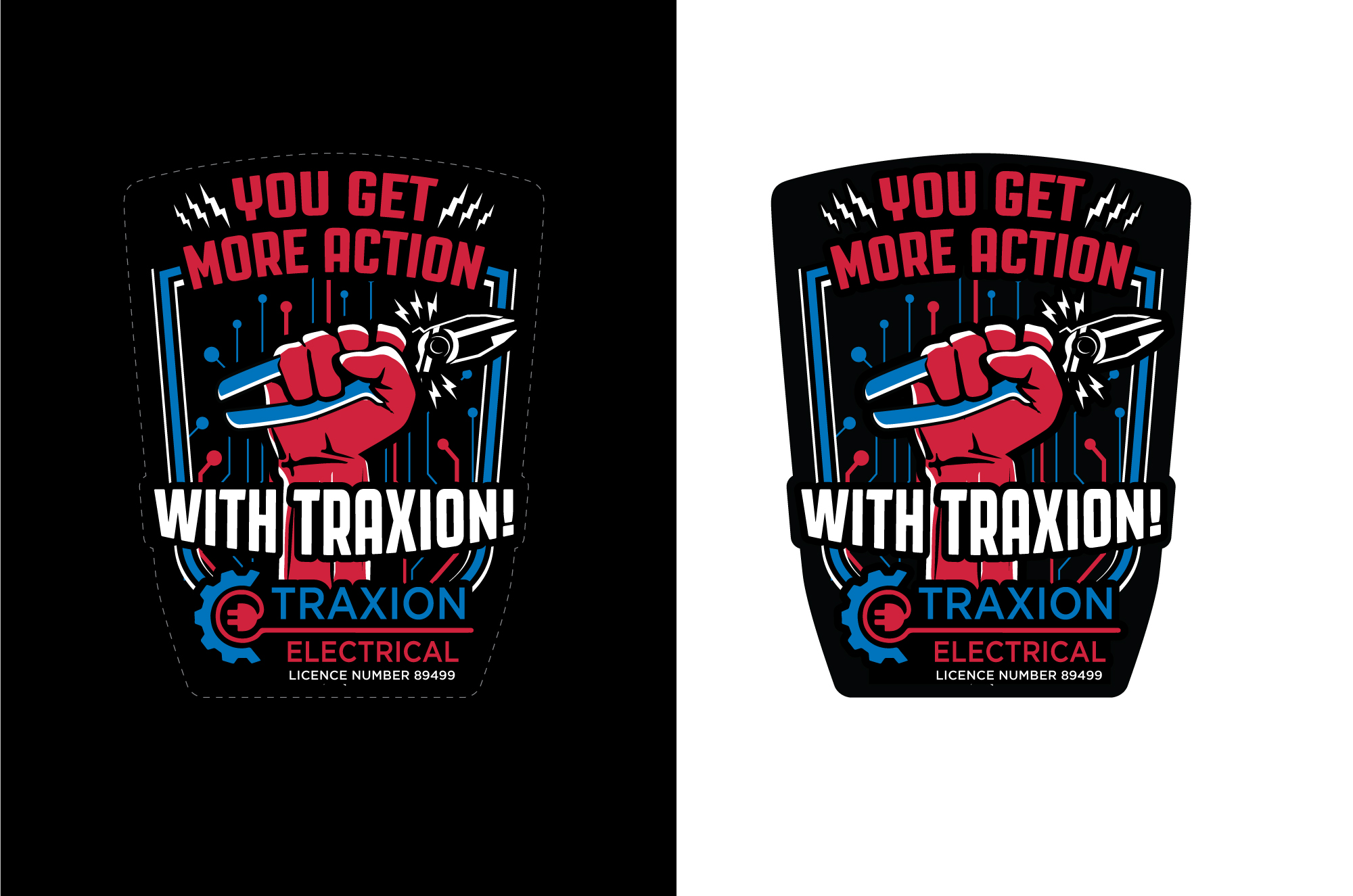 Elegant, Playful, electrical Sticker Design for a Company by ...