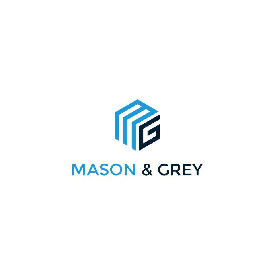 Serious, Elegant Logo Design for Mason & Grey by Zzamiq | Design #29495534