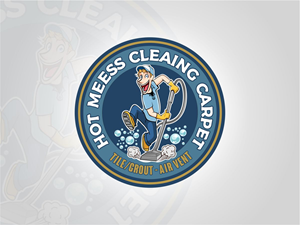 Cartoonish logo design for carpet and tile cleaning business | 40 Logo ...