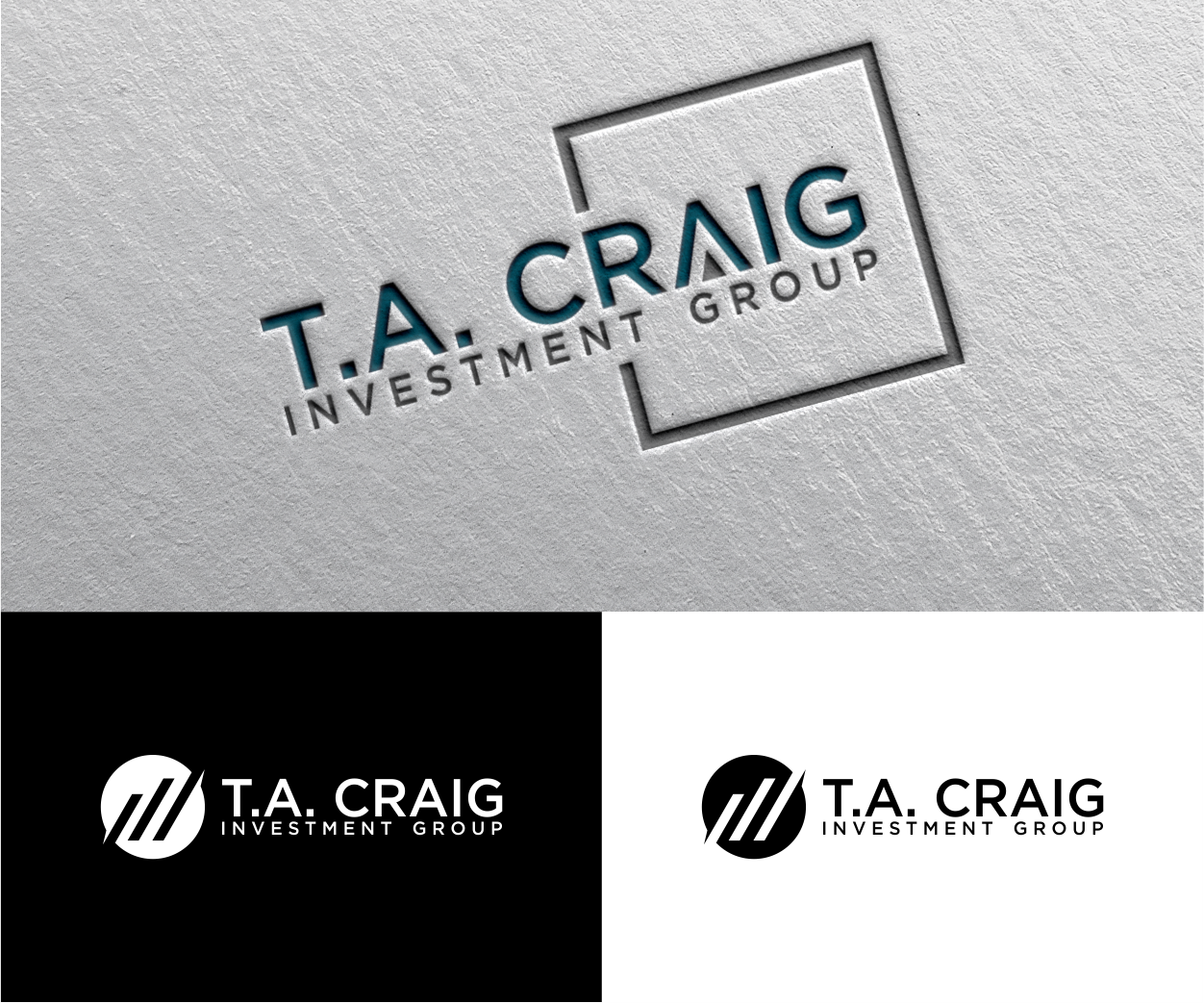 Elegant, Playful, Investment Firm Logo Design for T.A. CRAIG INVESTMENT ...