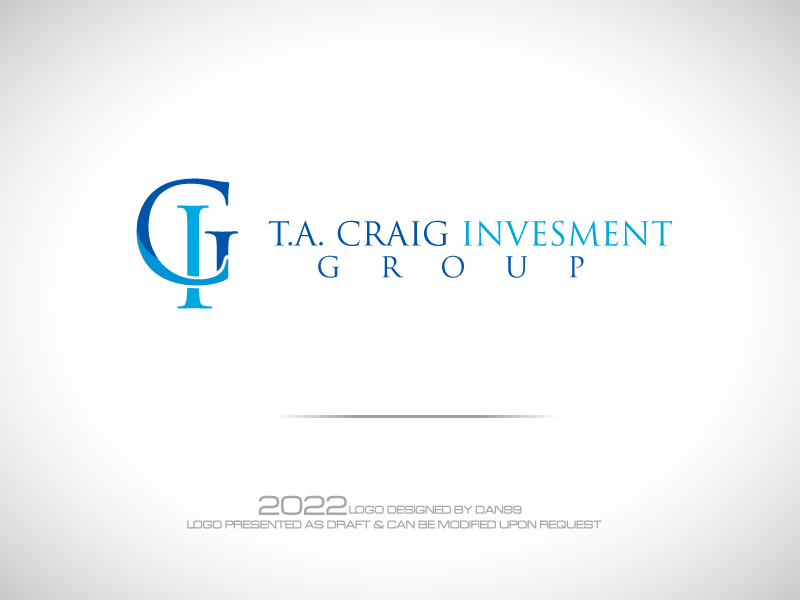 Elegant, Playful, Investment Firm Logo Design for T.A. CRAIG INVESTMENT ...