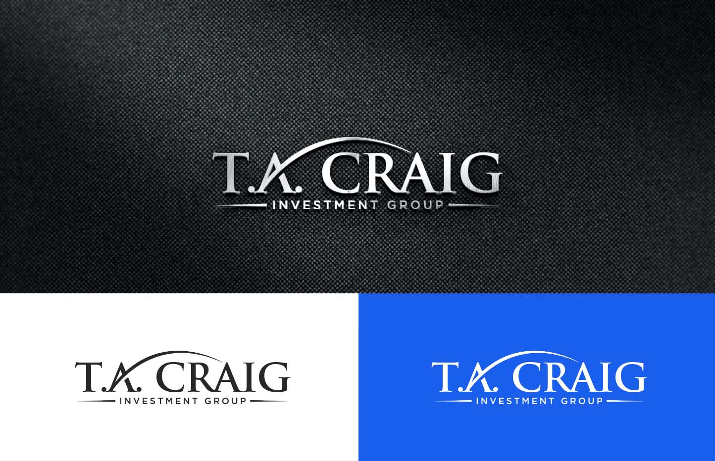 Elegant, Playful, Investment Firm Logo Design for T.A. CRAIG INVESTMENT ...