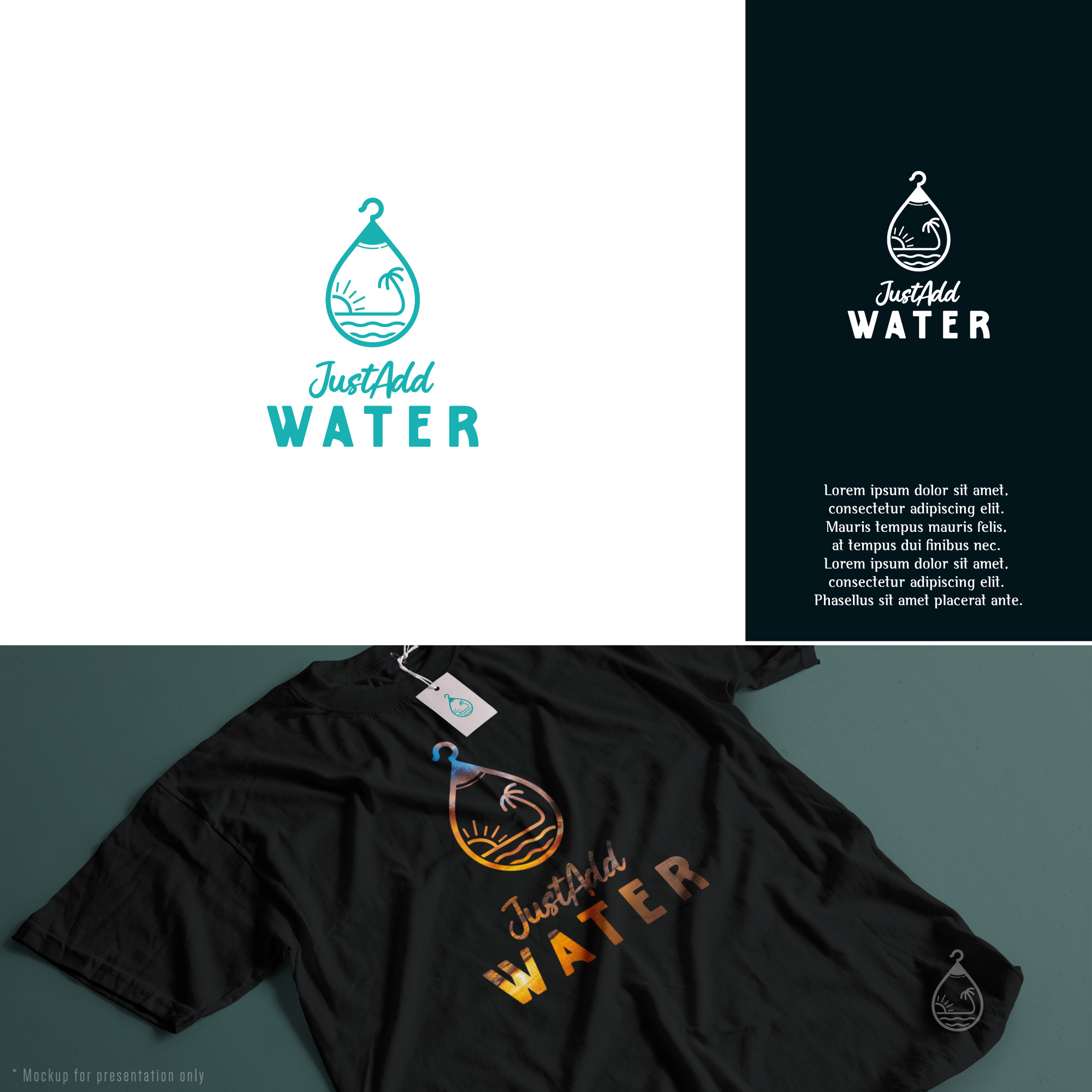 Logo Design for Just Add Water by Arjuna Design | Design #29531534